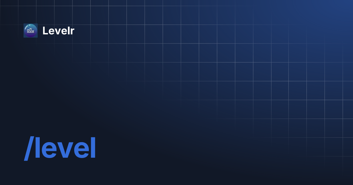 /level | Levelr